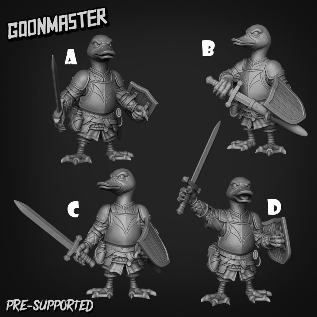 Duck Warriors Dungeons and Dragons, Pathfinder - Etsy