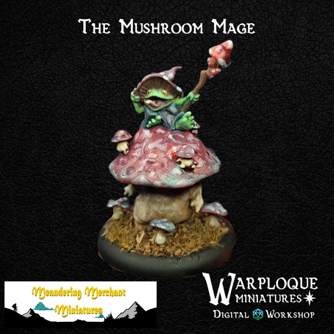 Mushroom Mage Bullywug- Dungeons and Dragons, Pathfinder - Etsy