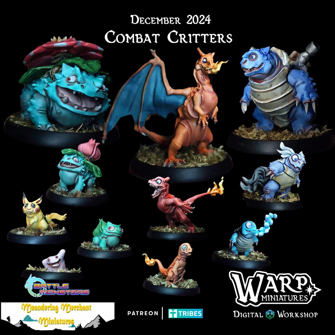 Combat Critters - Dungeons and Dragons, Pathfinder - Etsy