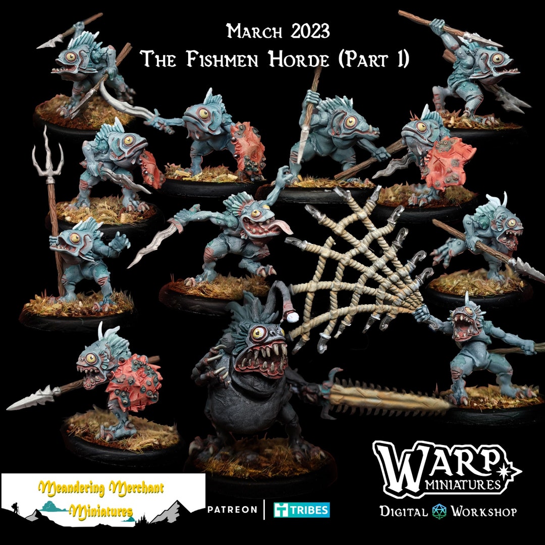 Fishmen - Multi-part Kit. Dungeons and Dragons, Pathfinder - Etsy