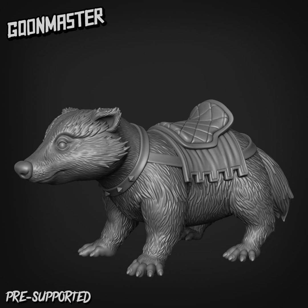 Badger Mount 2 Dungeons and Dragons Pathfinder Goon - Etsy