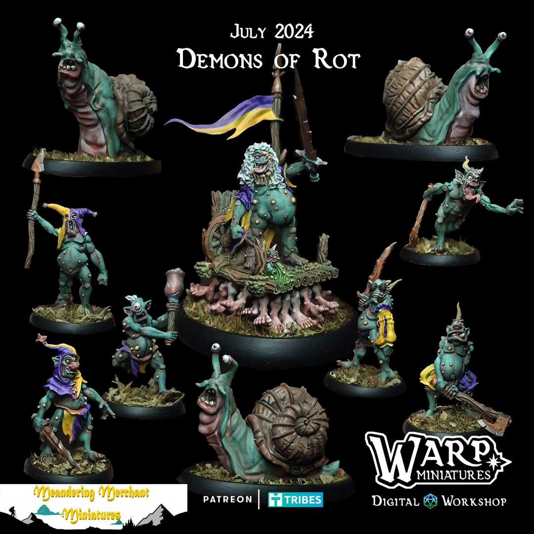 Demons of Rot- Dungeons and Dragons, Pathfinder - Etsy