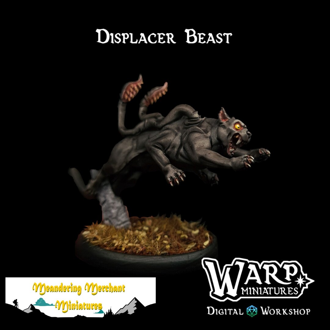 Displacer Beast - Dungeons and Dragons, Pathfinder - Etsy