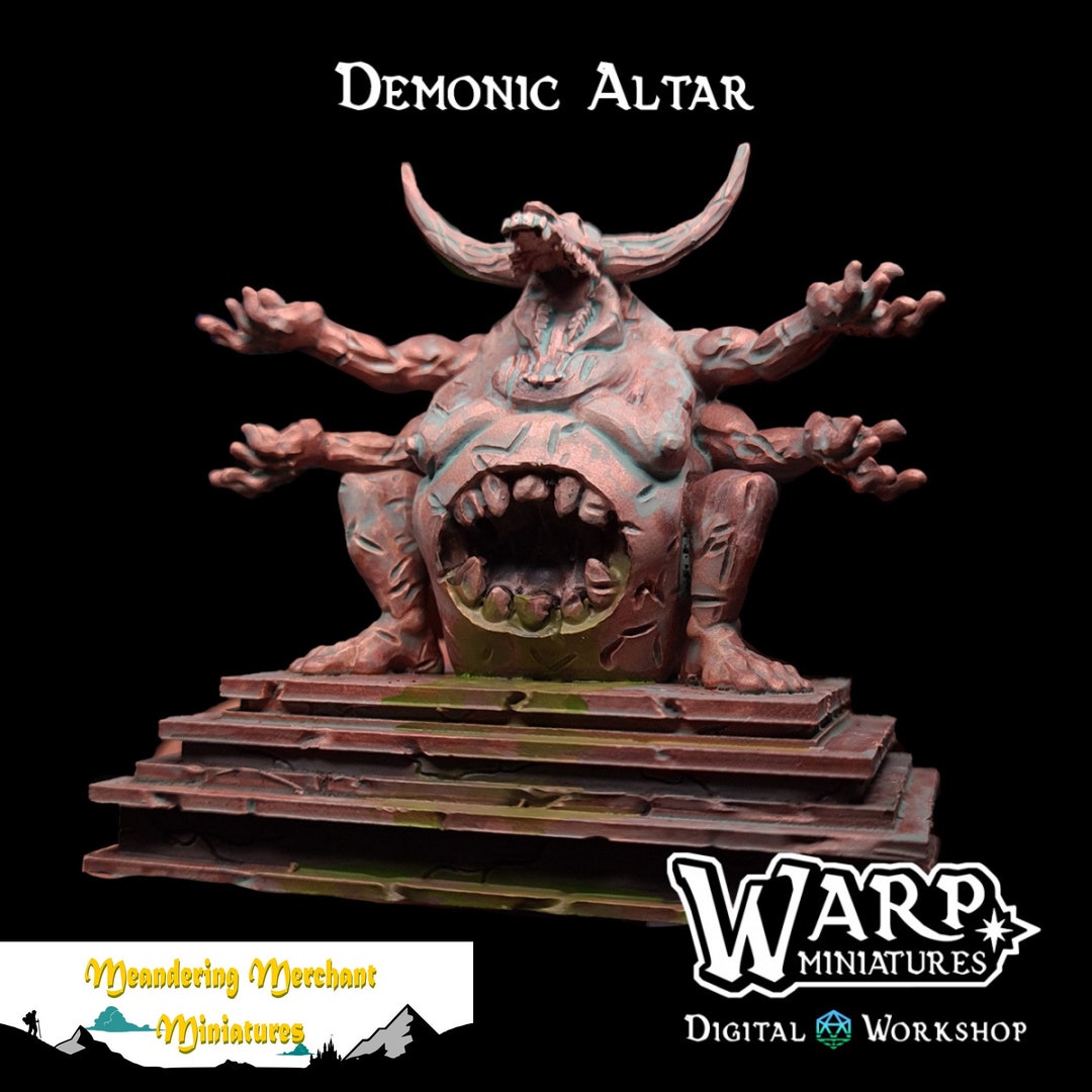 Demon Altar Dungeons and Dragons, Pathfinder - Etsy