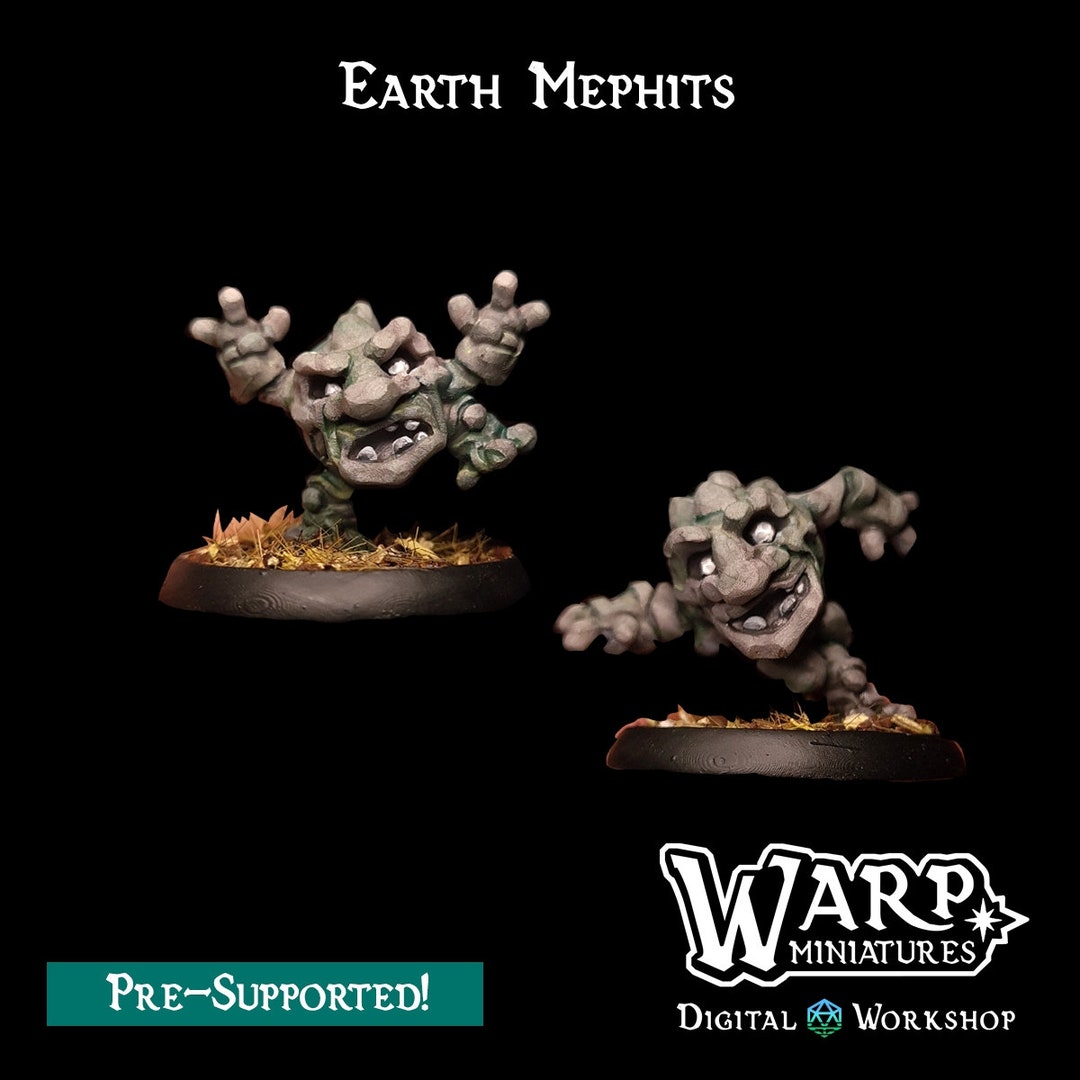 Earth Mephit Warhammer Dungeons and Dragons Pathfinder - Etsy