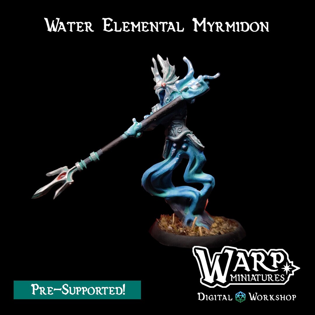Water Myrmidon - Dungeons and Dragons, Pathfinder - Etsy