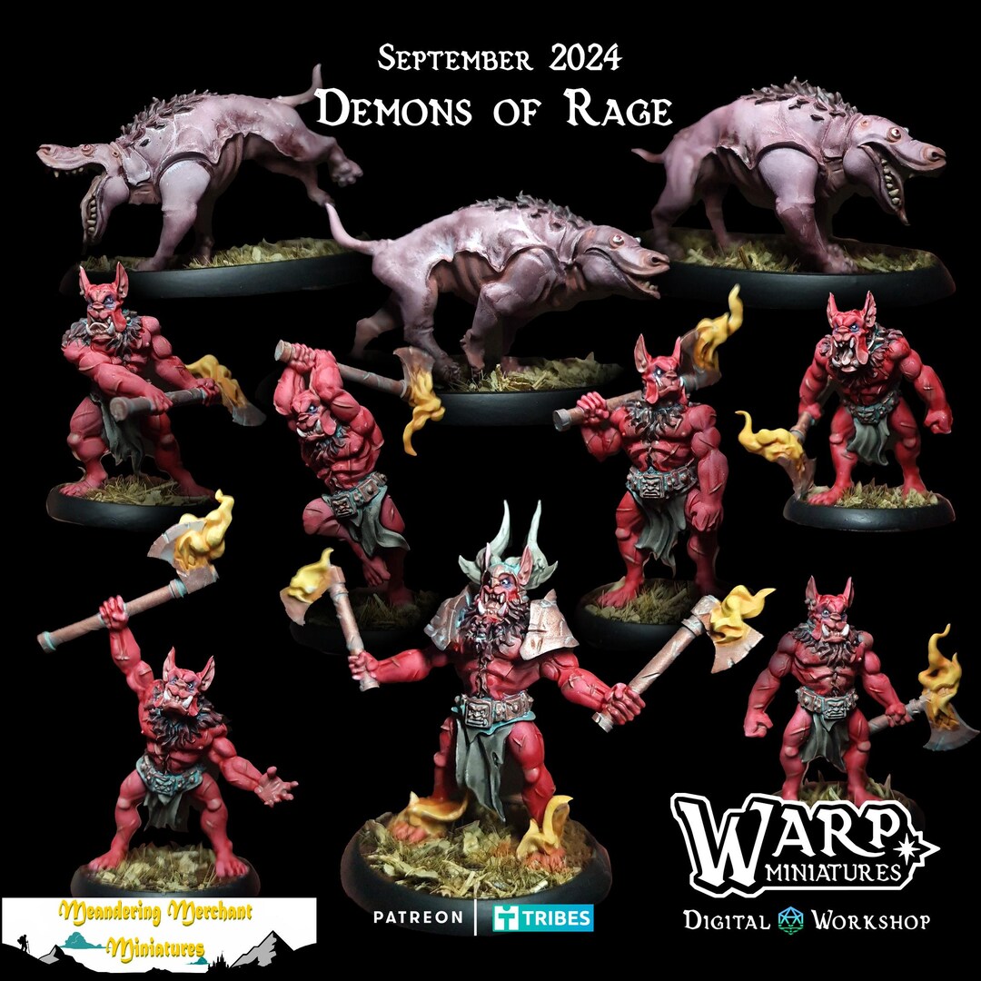 Demons of Rage - Dungeons and Dragons, Pathfinder - Etsy