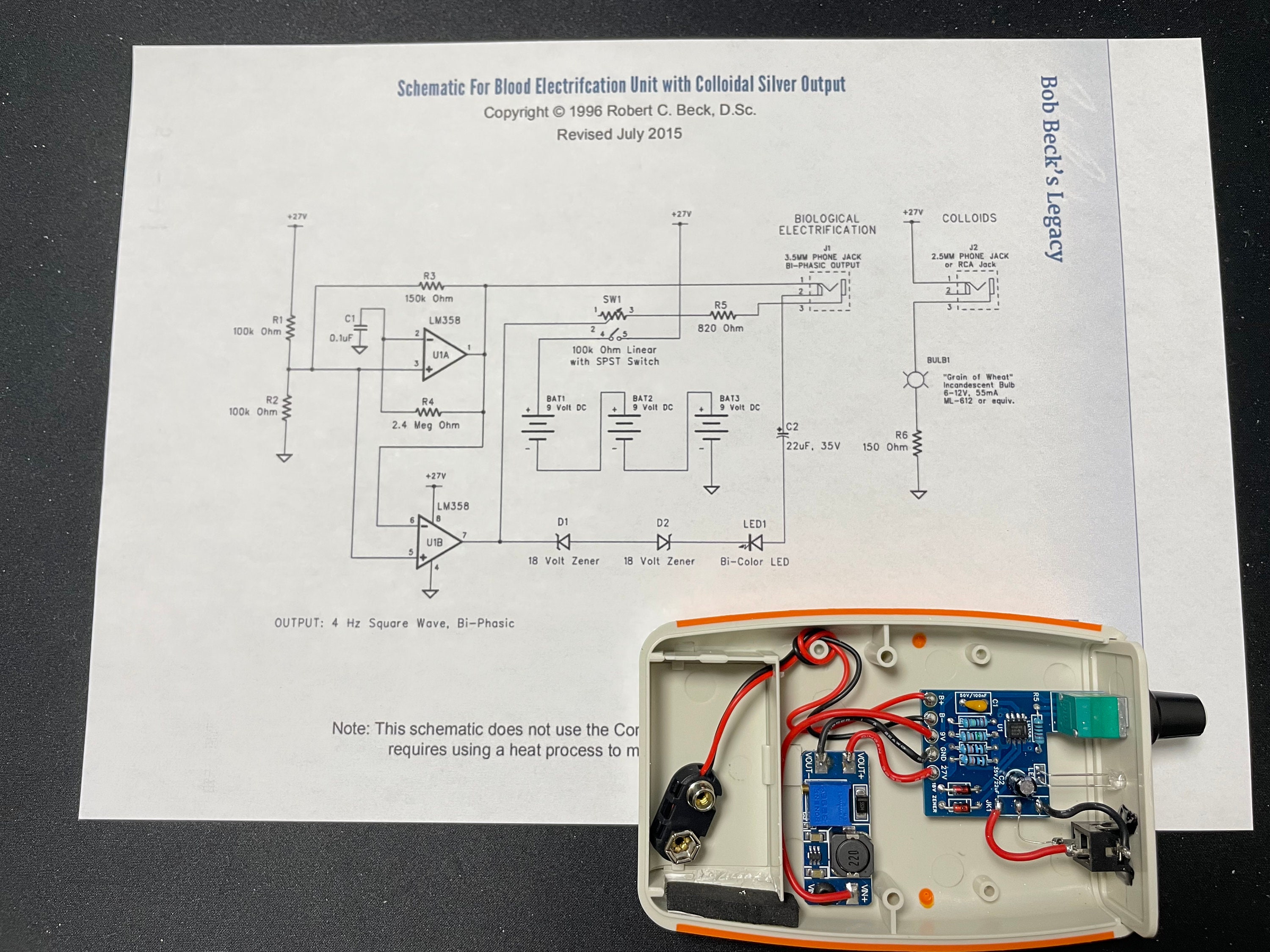 Bob Beck’s Device Zapper Blood Electrifier-copper Tube - Etsy