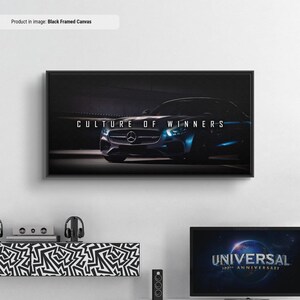 Culture of Winners - Motivating Canvas Wall Art, Luxury Sports Car ...