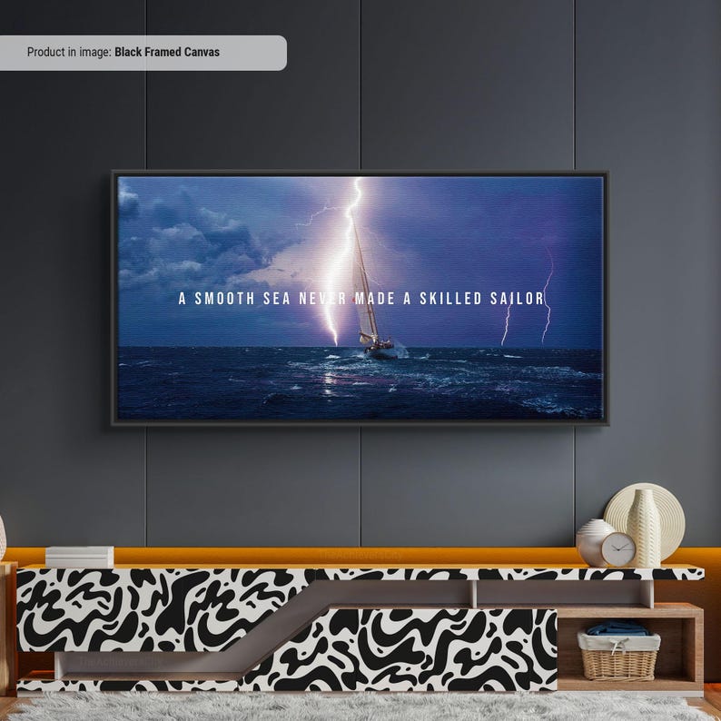 Motivational Quote Canvas Print - Skilled Sailor Art - Etsy