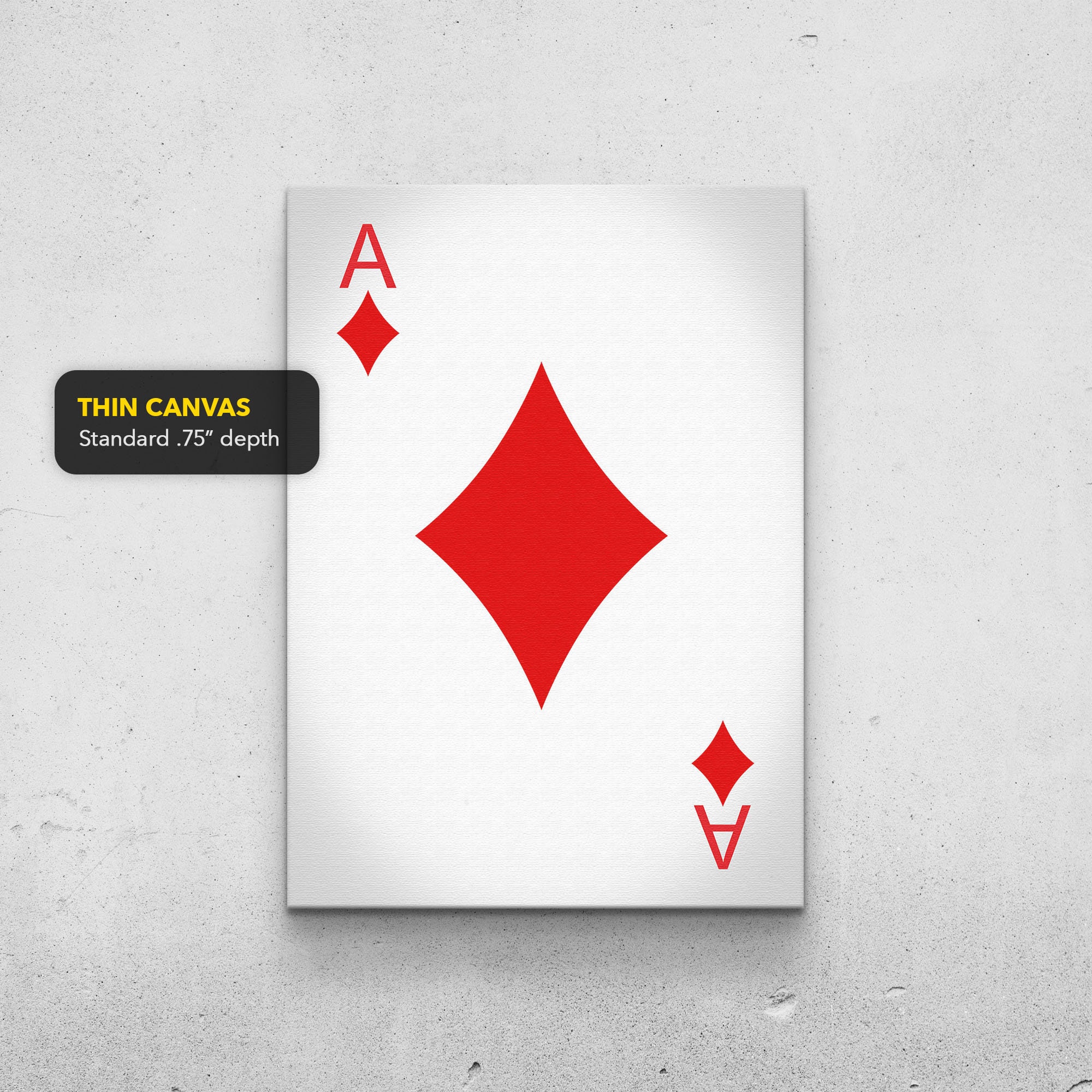 Set of AKQJ Diamonds Playing Cards Poster or Canvas Wall Art - Etsy