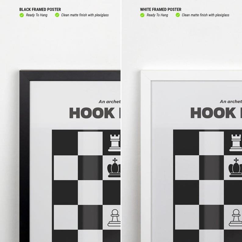 Hook Mate Chess Print – Checkmate Art, Chess Cheat Sheet - Etsy