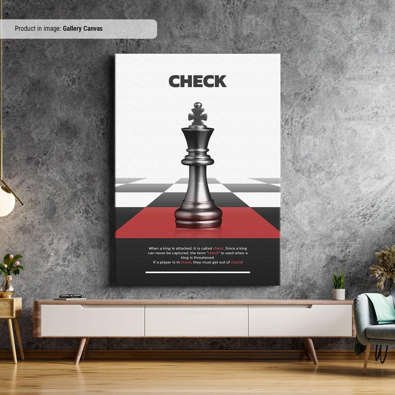 Check Chess Terminology Art Print – Chess Lover Gift - Etsy