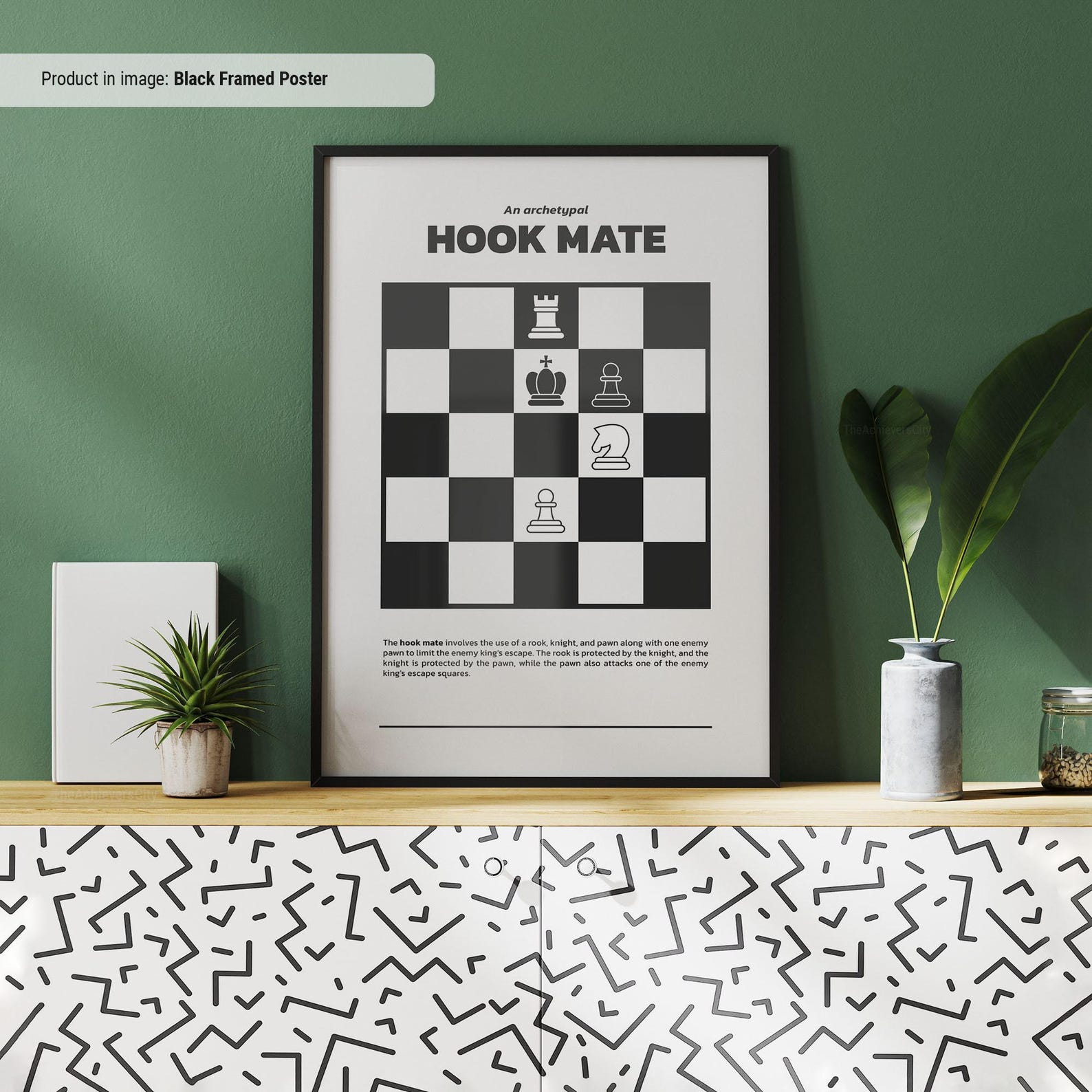 Hook Mate Chess Print – Checkmate Art, Chess Cheat Sheet - Etsy