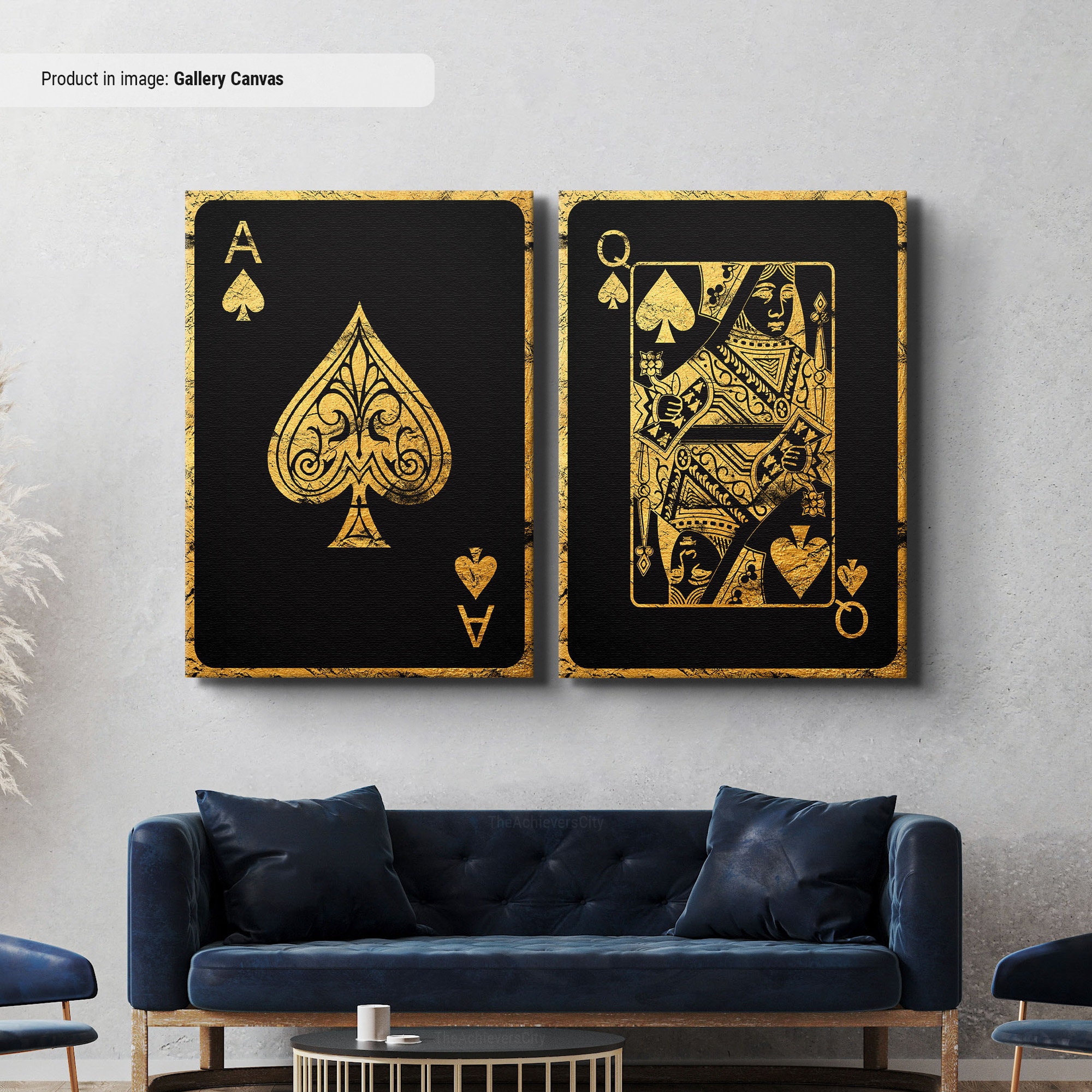 Blackjack Ace & King Card Art Set – Man Cave Decor - Etsy UK