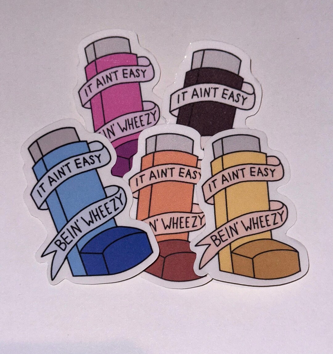 Funky Inhaler Sticker for Asthma/copd/cf - Etsy