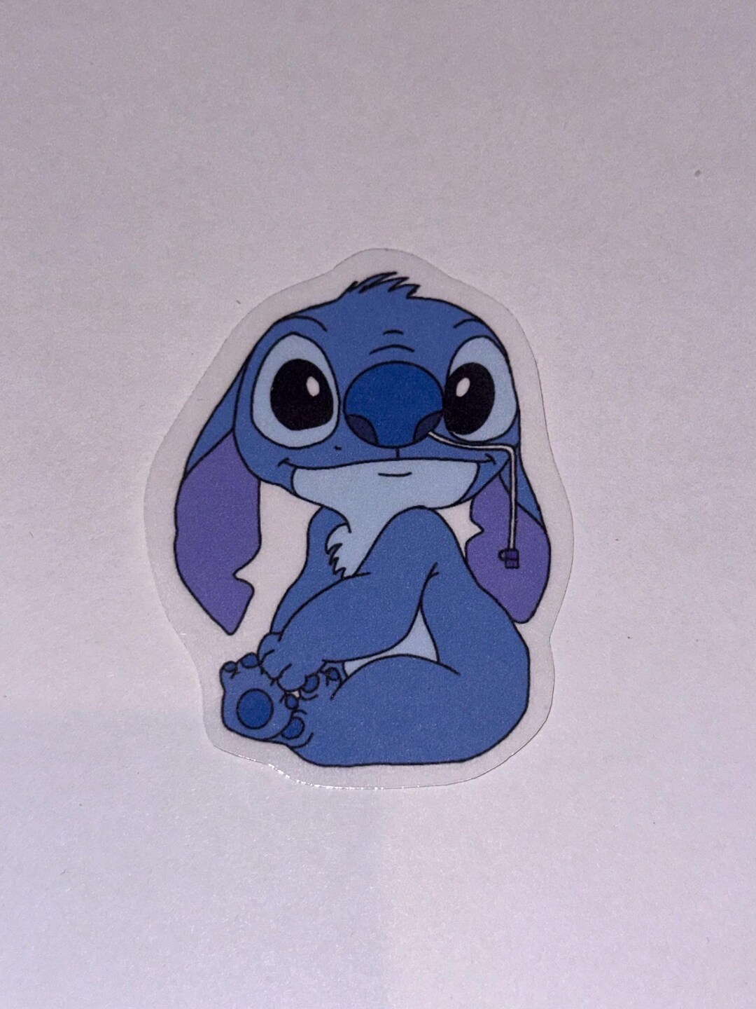 Stitch With Feeding Tube Sticker - Etsy