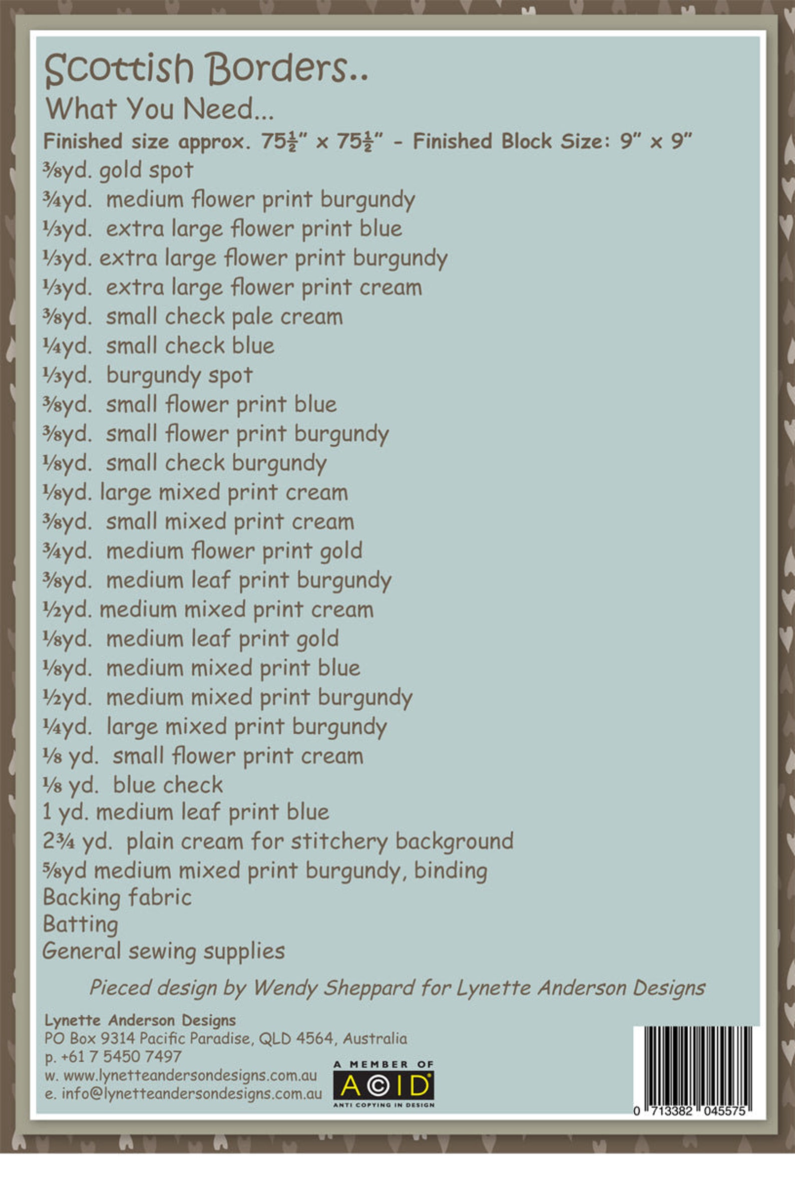Scottish Borders - Downloadable Pattern - Etsy