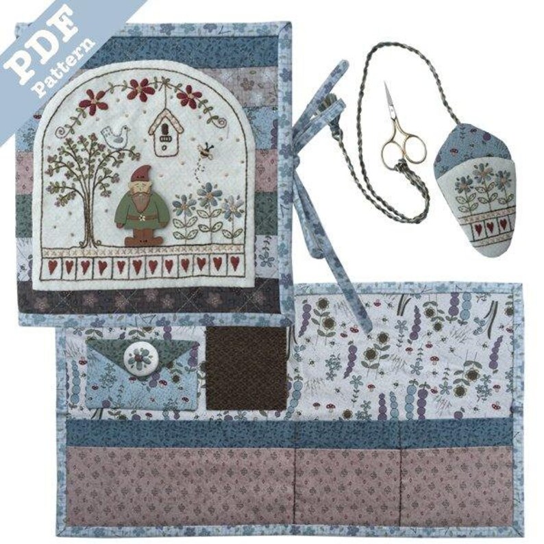 Garden Gnome Needle Book Downloadable Pattern - Etsy