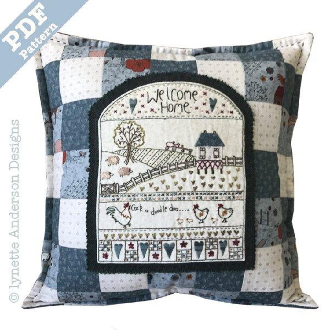 Welcome Home Pillow Downloadable Pattern - Etsy