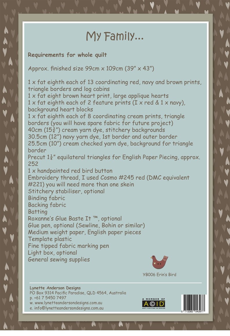 My Family - Downloadable Pattern - Etsy