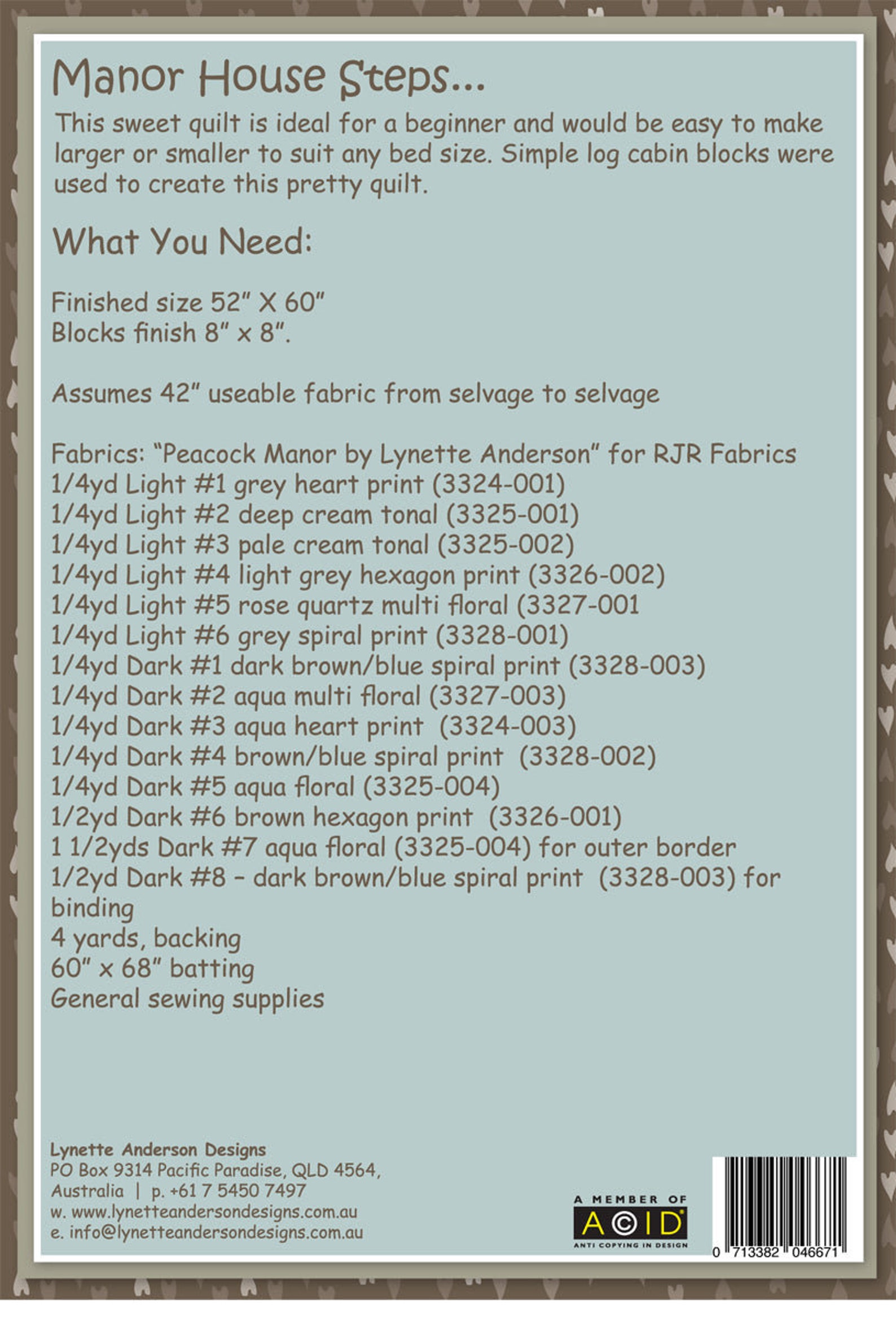 Manor House Steps - Downloadable Pattern - Etsy