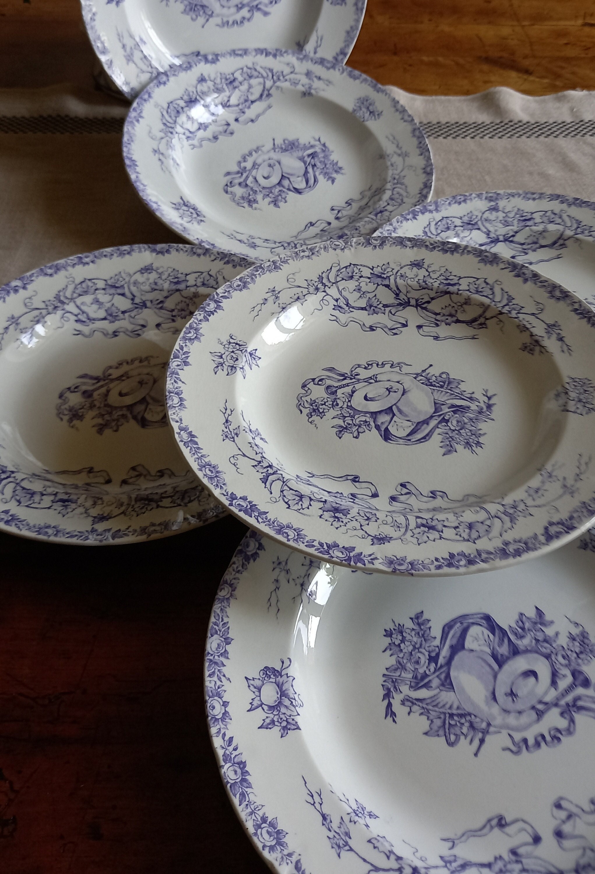 French Antique Ironstone Plates X6. H Boulenger Choisy-le-roi - Etsy