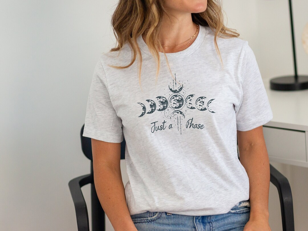 Positive Message T-shirt, Self Growth Message Top, Just a Phase, Mental ...