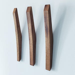 Mid-century Modern Coat Hooks Wall Mount | MCM Entryway Organizer ...