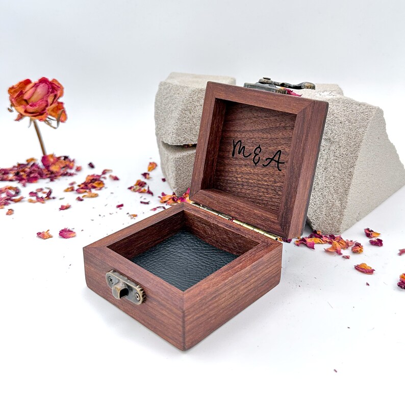 Ring Bearer Box Ring Box Wedding Engagement Ring Box Wedding Proposal ...