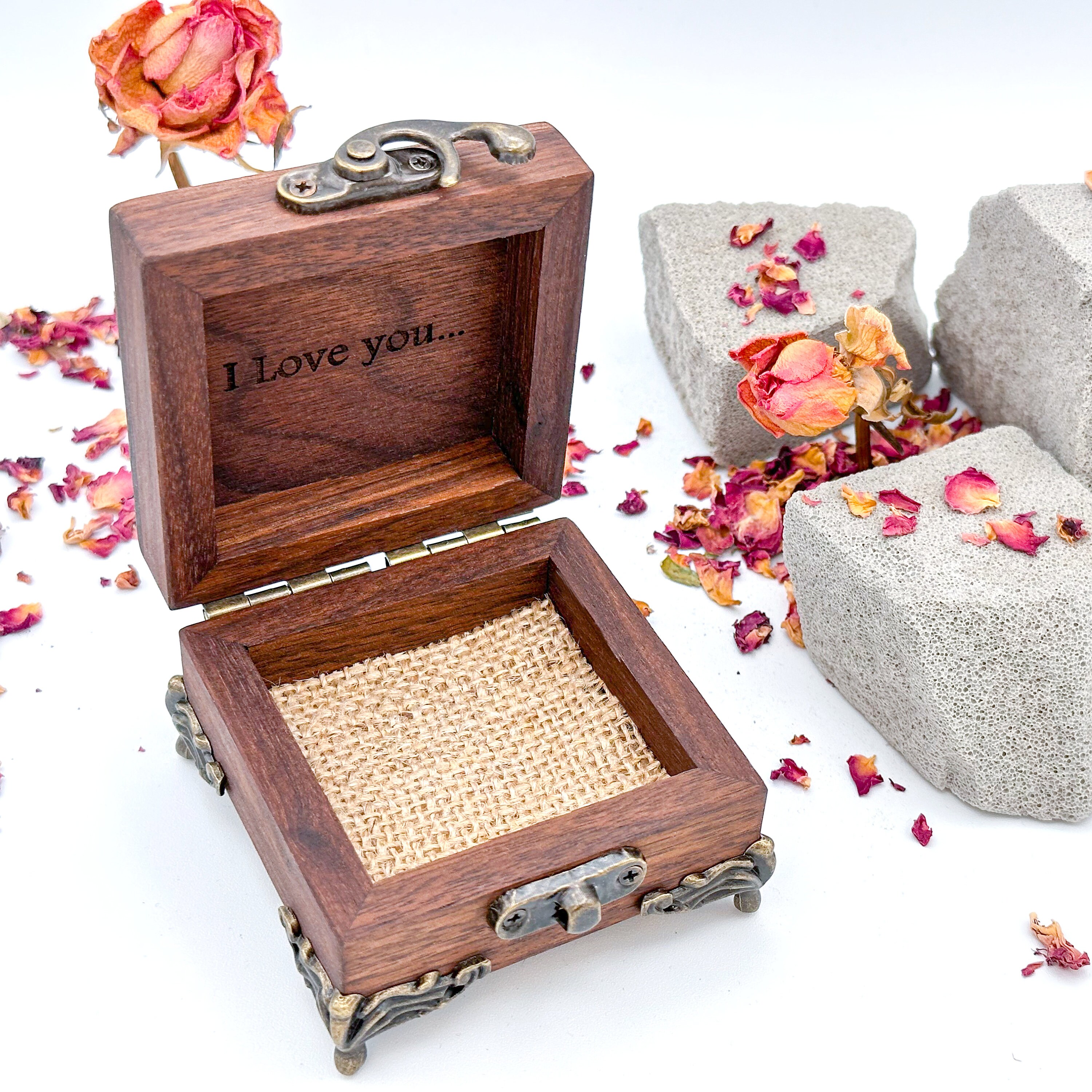 Ring Bearer Box Ring Box Wedding Engagement Ring Box Wedding Proposal ...