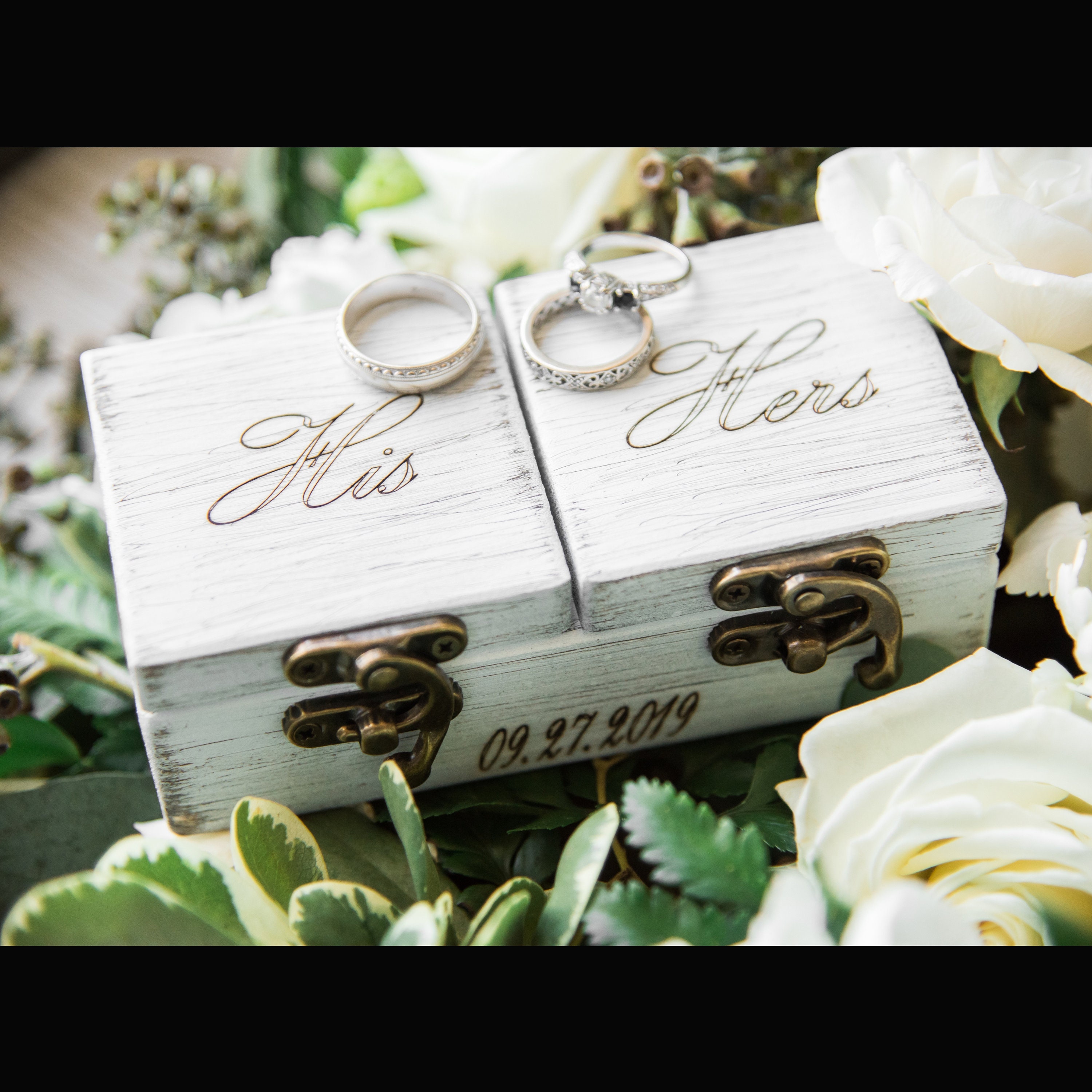 Ring Bearer Box Ring Box Wedding Engagement Ring Box Wedding Proposal ...
