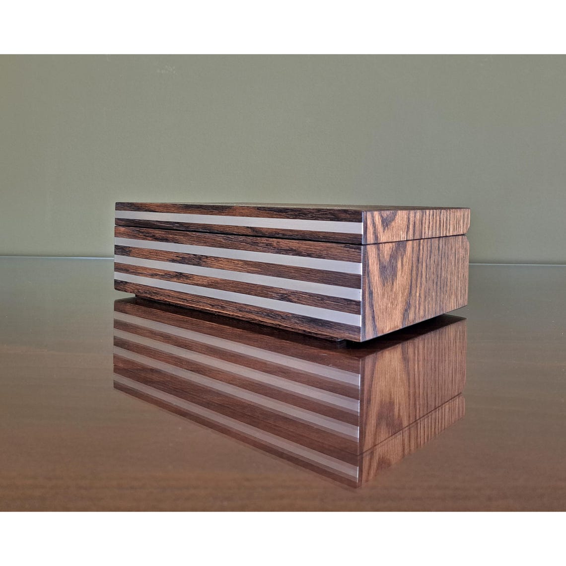Handmade Oak Wood Watch Box: Personalized MCM Storage Case - Etsy