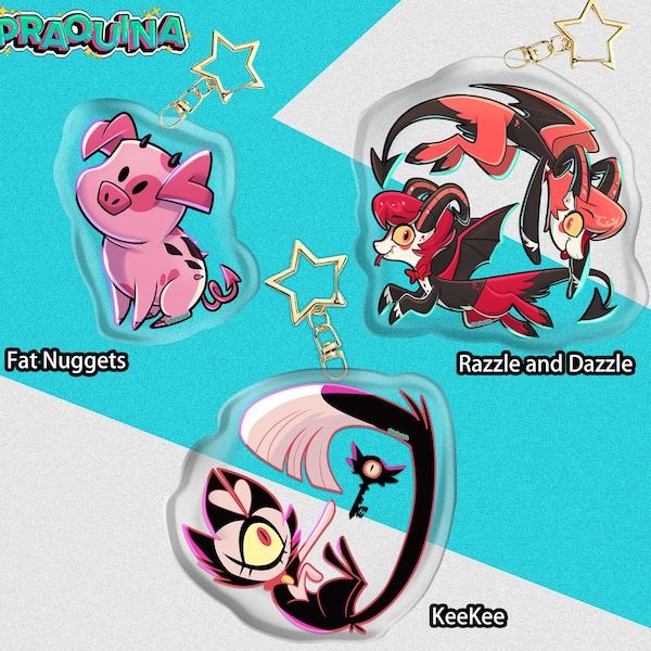 Hazbin Hotel Fat Nuggets Keychains - Etsy