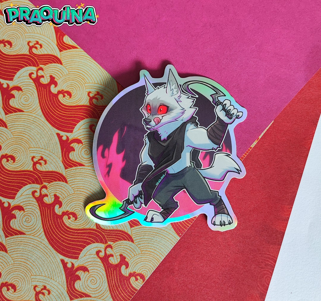 Holographic Vinyl Stickers : Death Wolf From Puss in Boots - Etsy