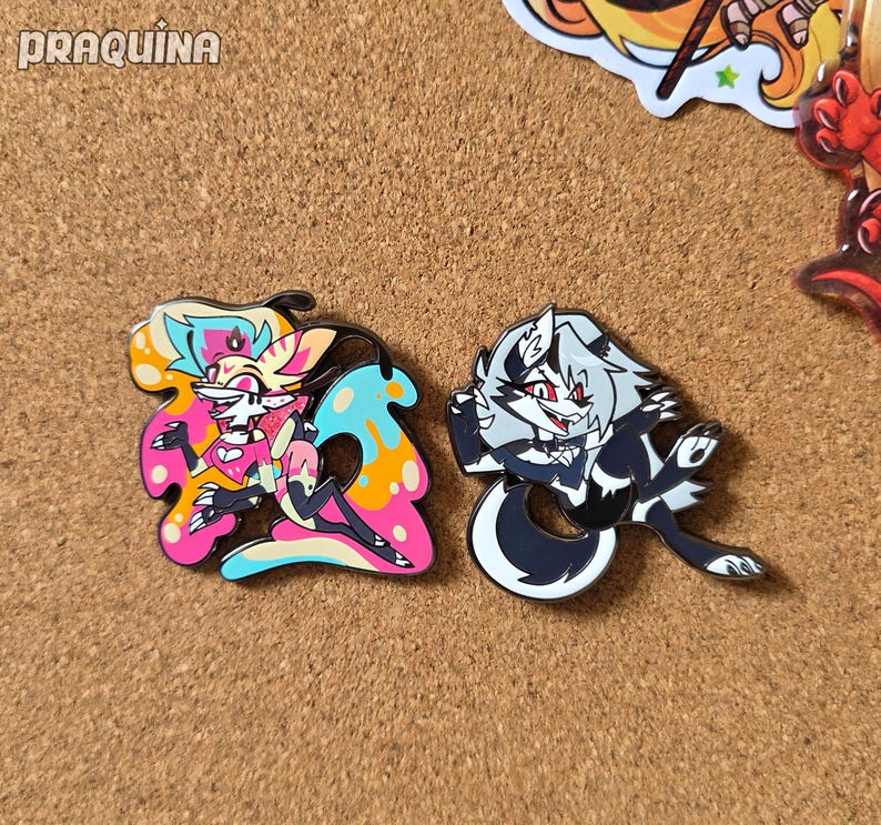 Enammel Pin: Helluva Boss Loona and Queen Beelzebub - Etsy