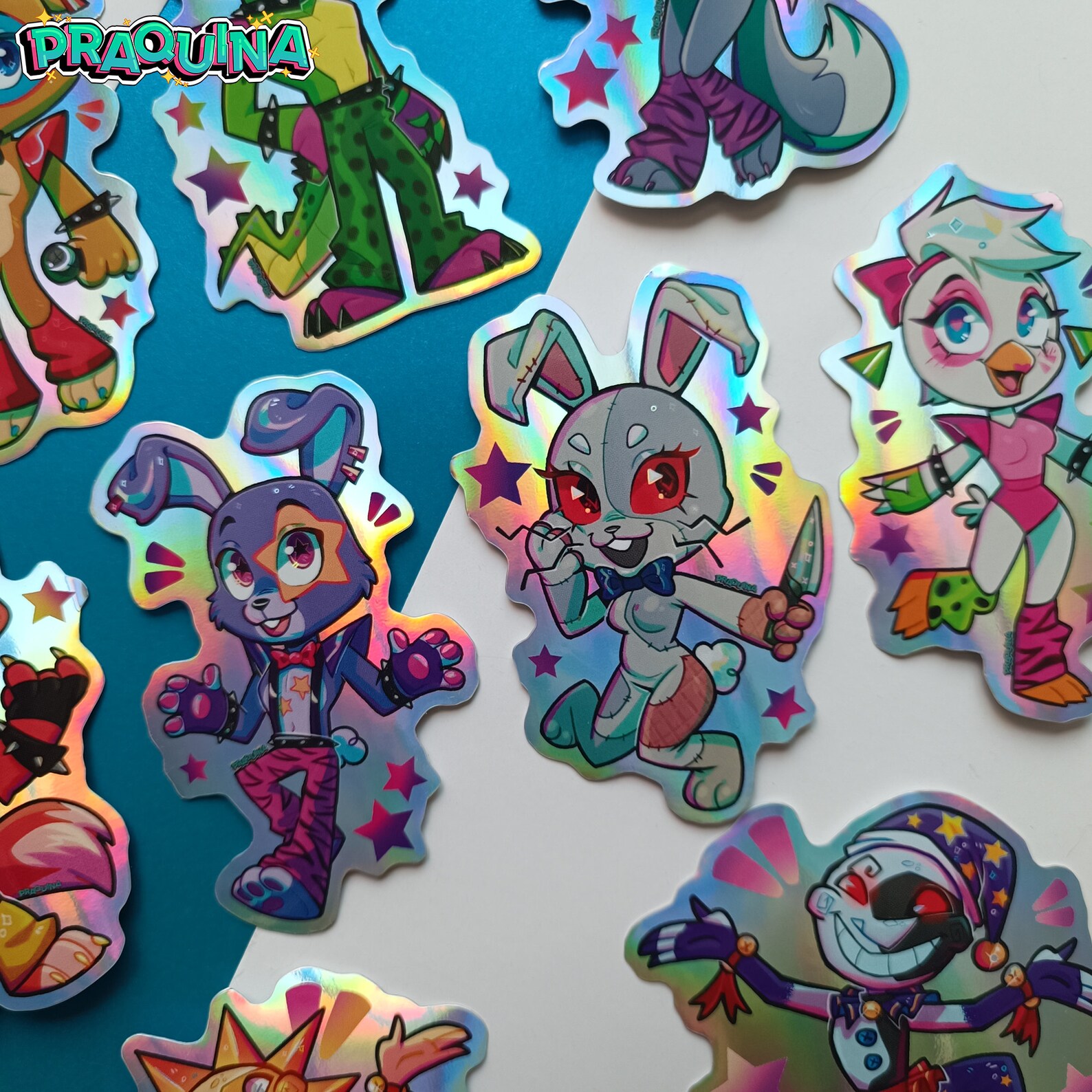 Holographic Vinyl Stickers : FNAF Security Breach - Etsy