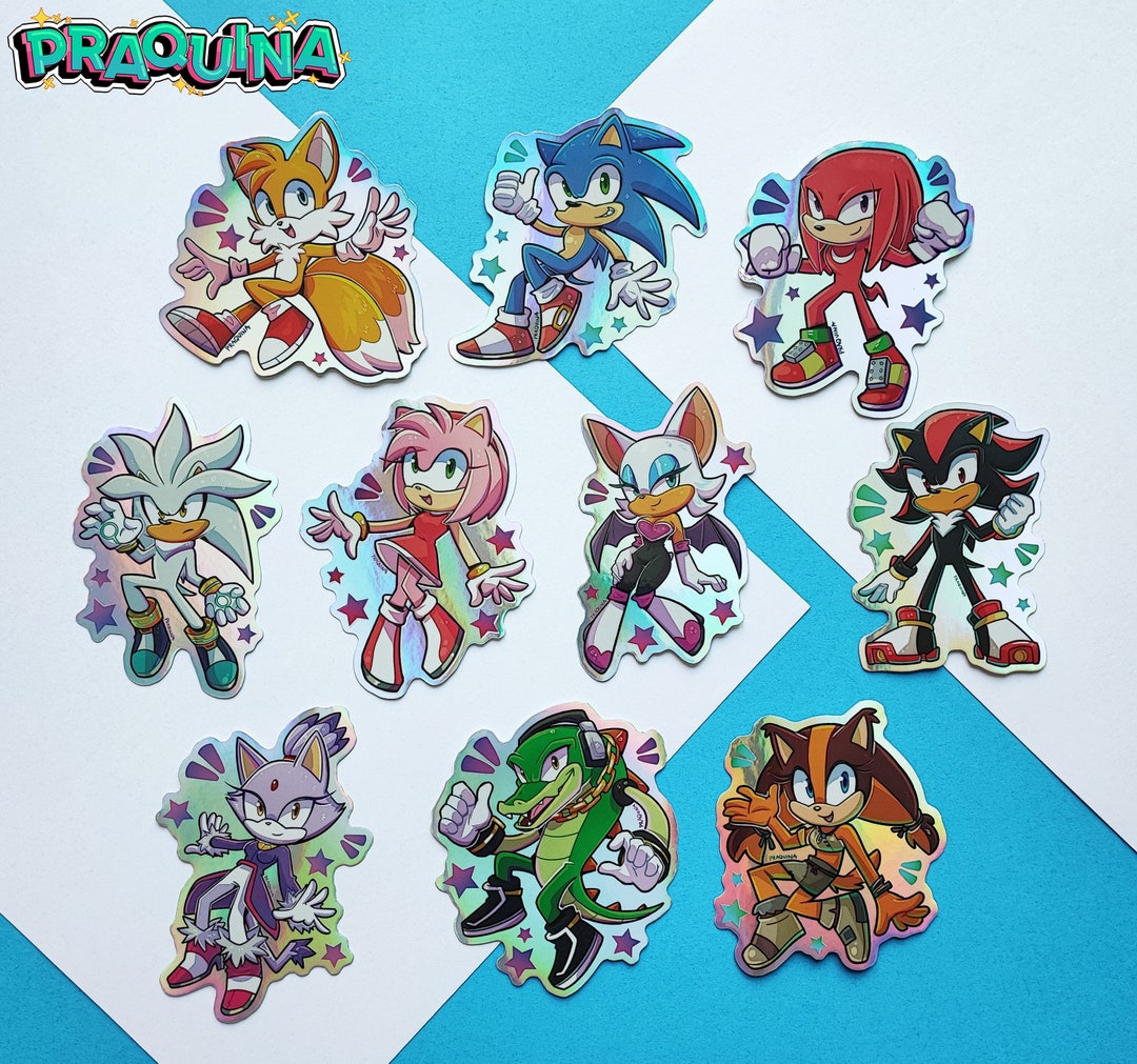Holographic Vinyl Stickers : Sonic - Etsy