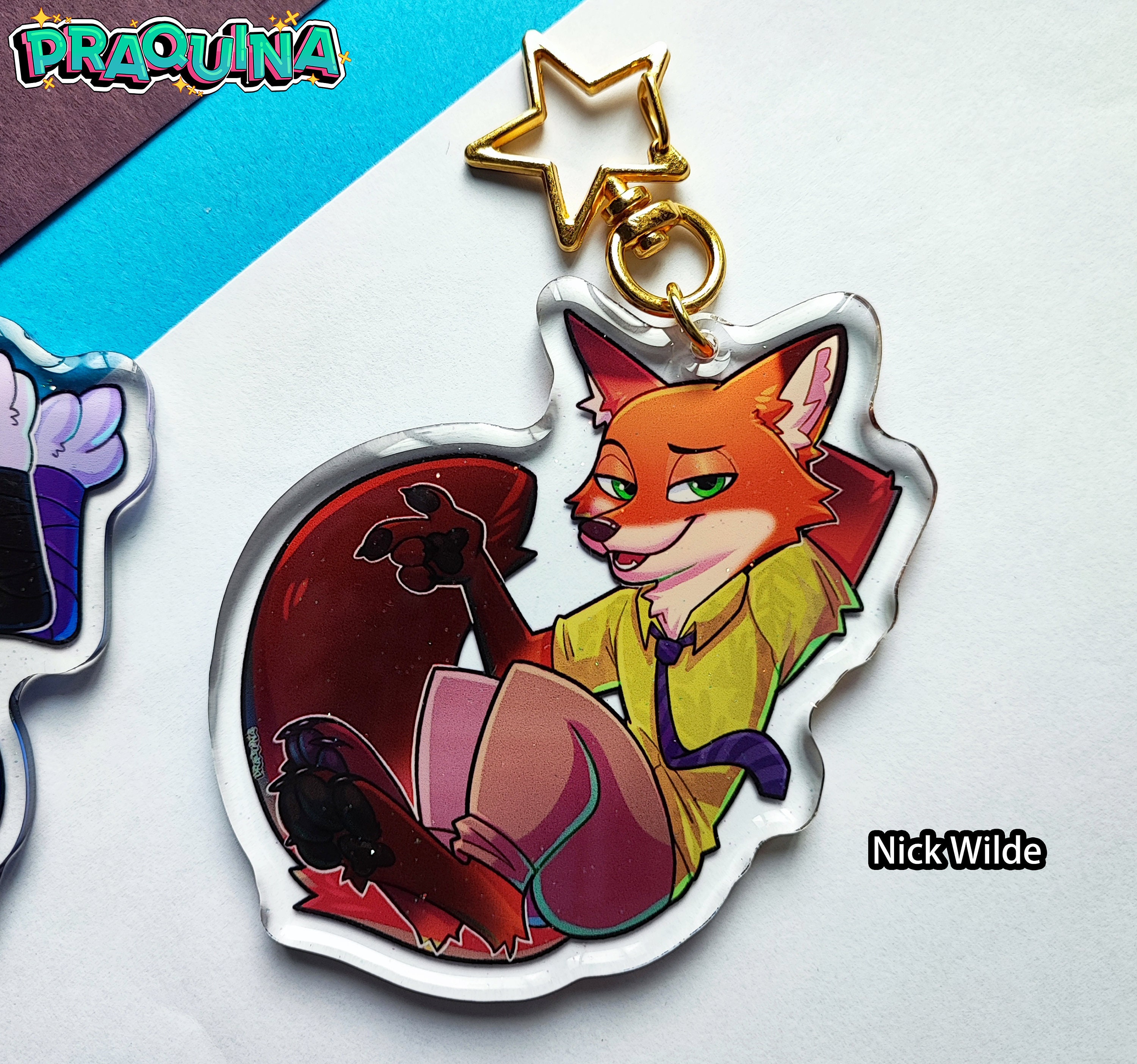 Acrylic Keychains: Judy Rabbit Bunny Nick Fox - Etsy