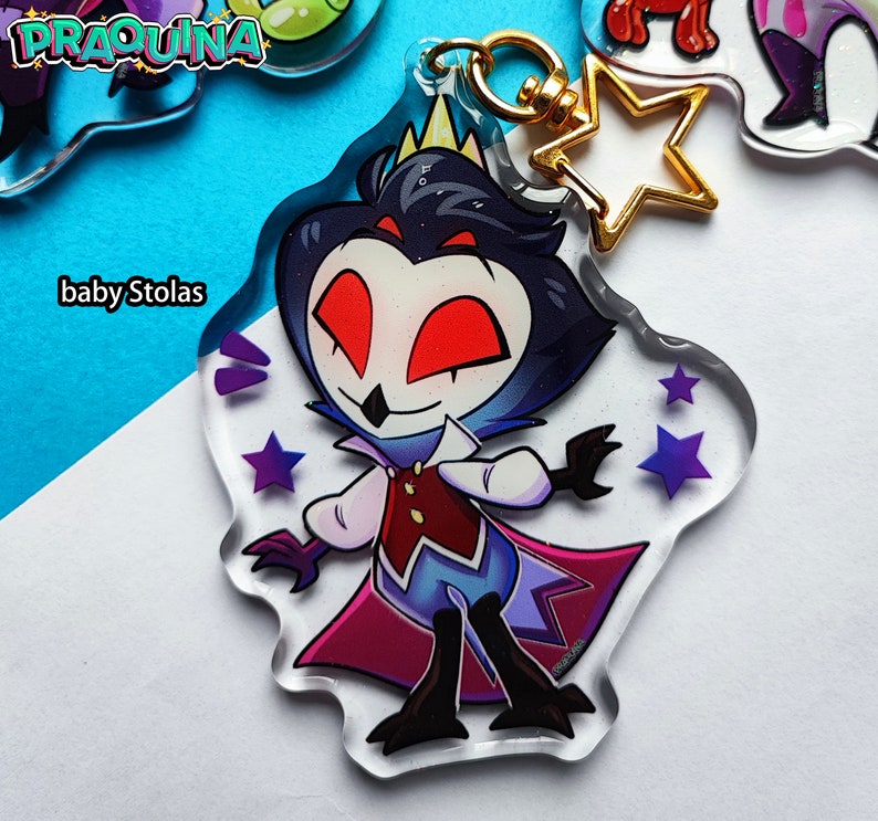 Acrylic Keychains: Helluva Boss Baby Blitzo, Baby Fizzarolli, Baby ...