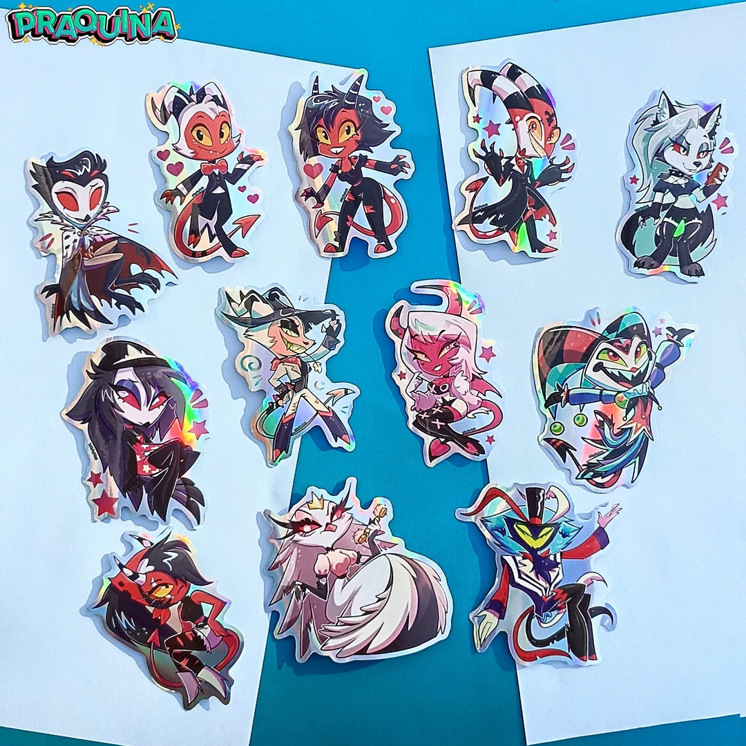 Holographic Vinyl Stickers : Helluva Boss - Etsy