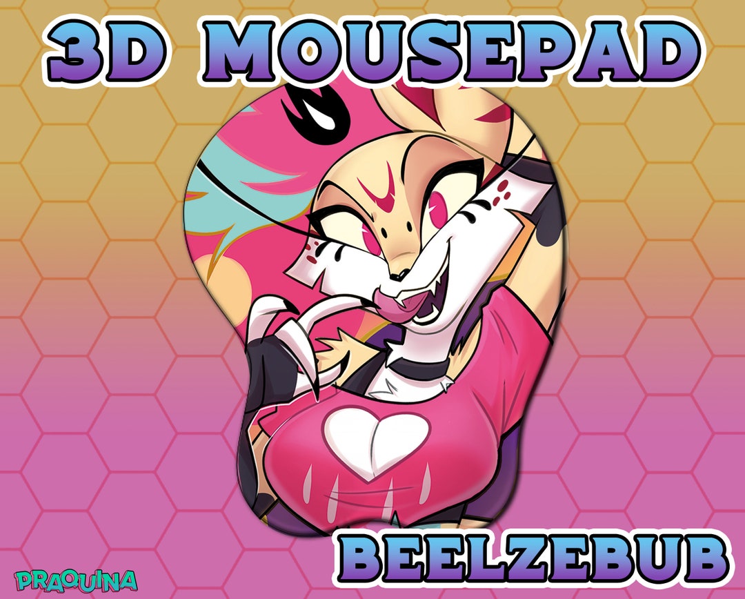Beelzebub Queen B From Helluva Boss 3D Oppai Mousepad With Wrist Rest - Etsy