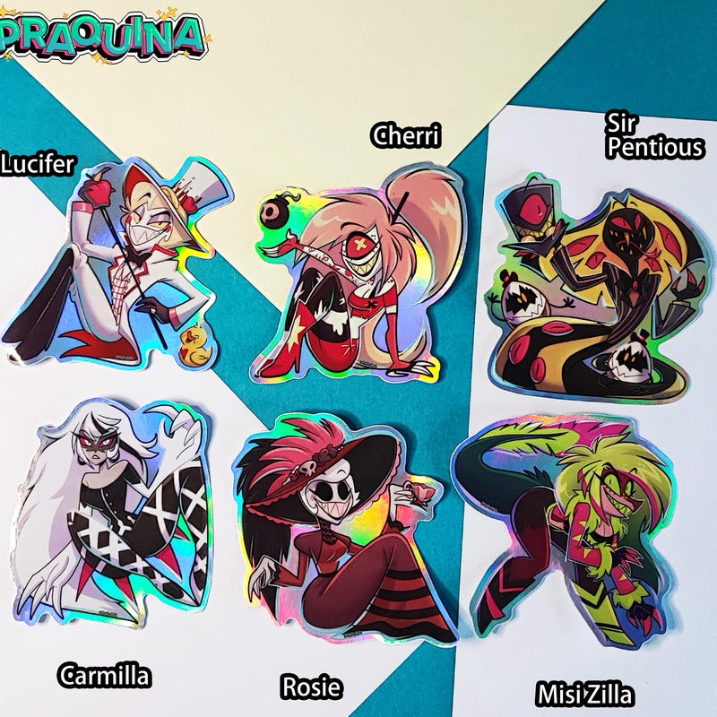 Hazbin Hotel Stickers 8cm - Etsy