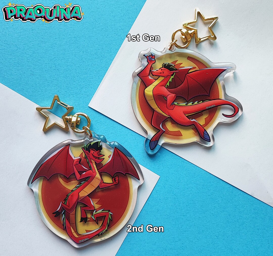 Acrylic Keychains: Jake Long the American Dragon - Etsy