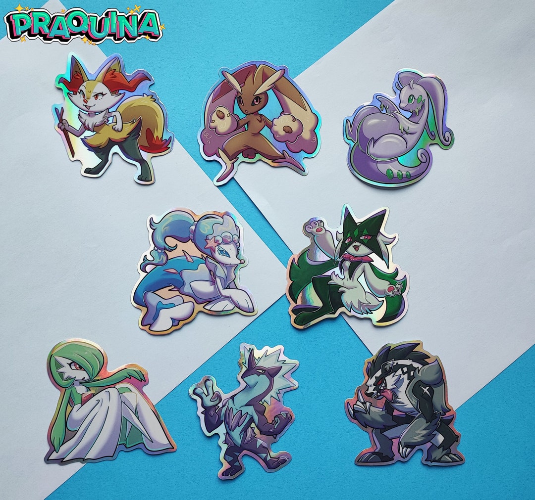 Holographic Vinyl Stickers: Pokemon - Etsy
