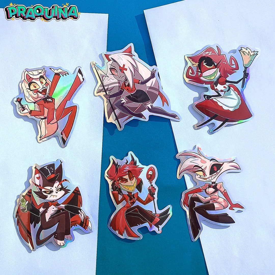 Holographic Vinyl Stickers : Hazbin Hotel - Etsy