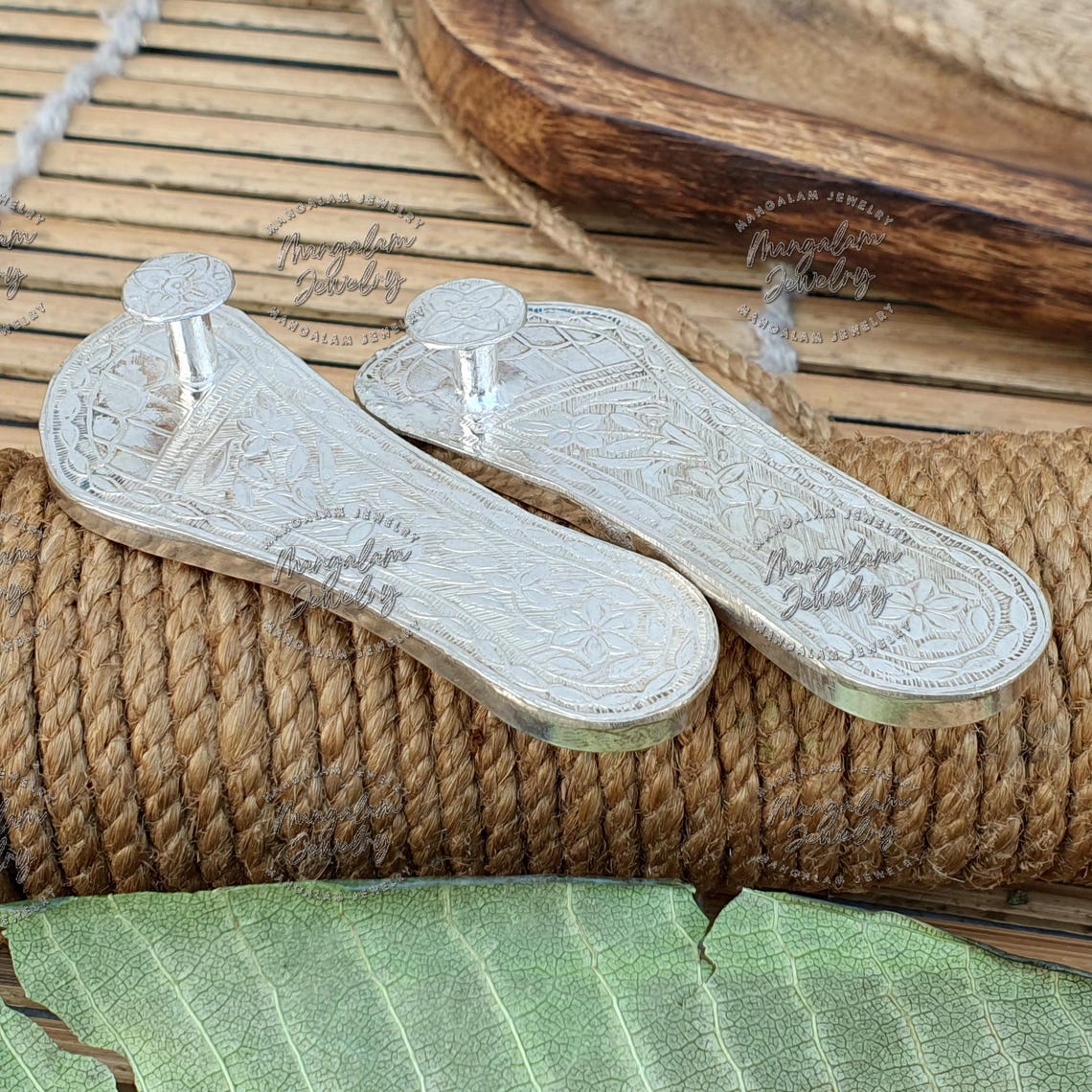 Laxmi Charan Paduka in Silver 60 %I Sacred Lakshmi Feet Idol for Wealth ...