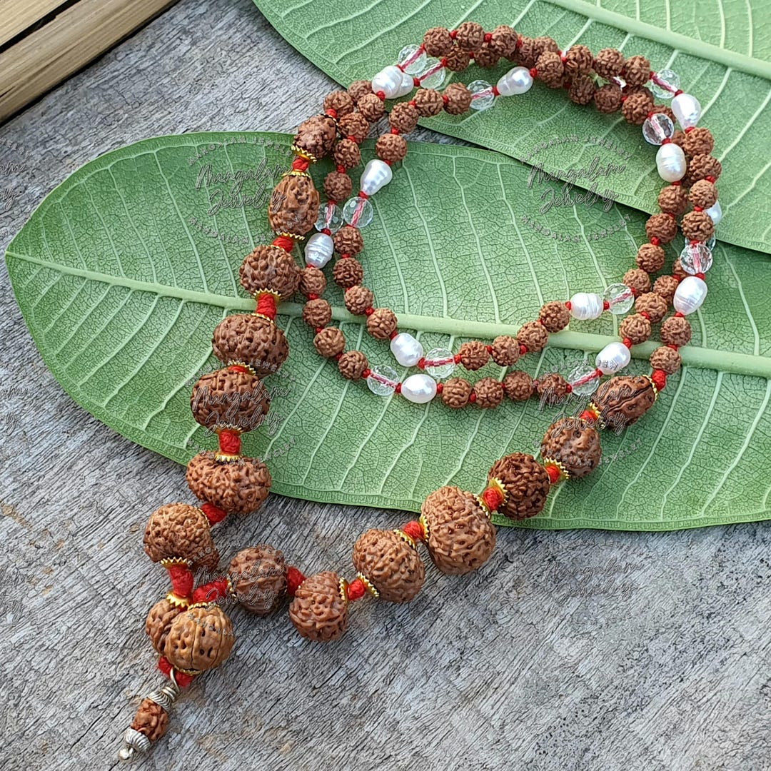 Siddh Mala - 1 to 14 Mukhi Rudraksha Beads With Gauri Shankar and ...