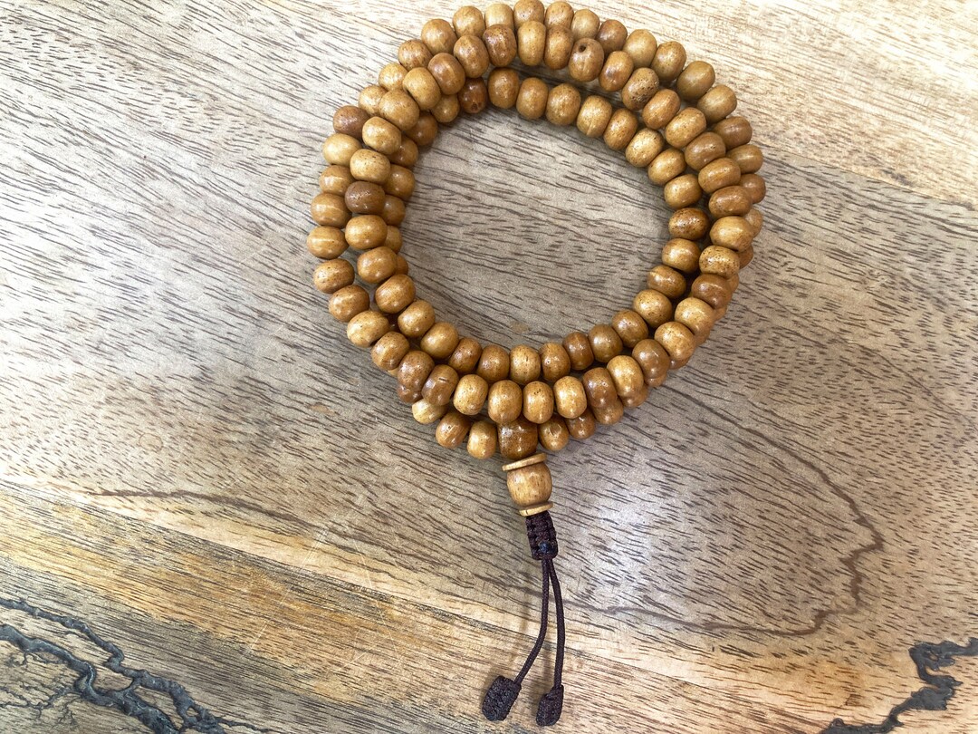 Yak Bone Tibetan Mala, Kapala Prayer Beads, Protection Necklace ...