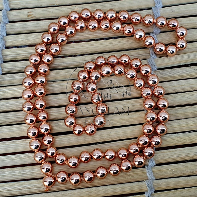 Copper Bead Necklace - Etsy
